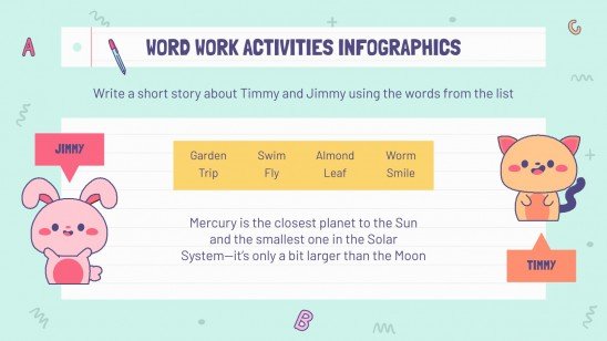 Word Work Activities Infographics | Google Slides & PPT template