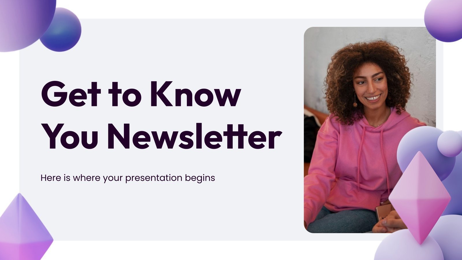 Get to Know You Newsletter | Google Slides & PowerPoint