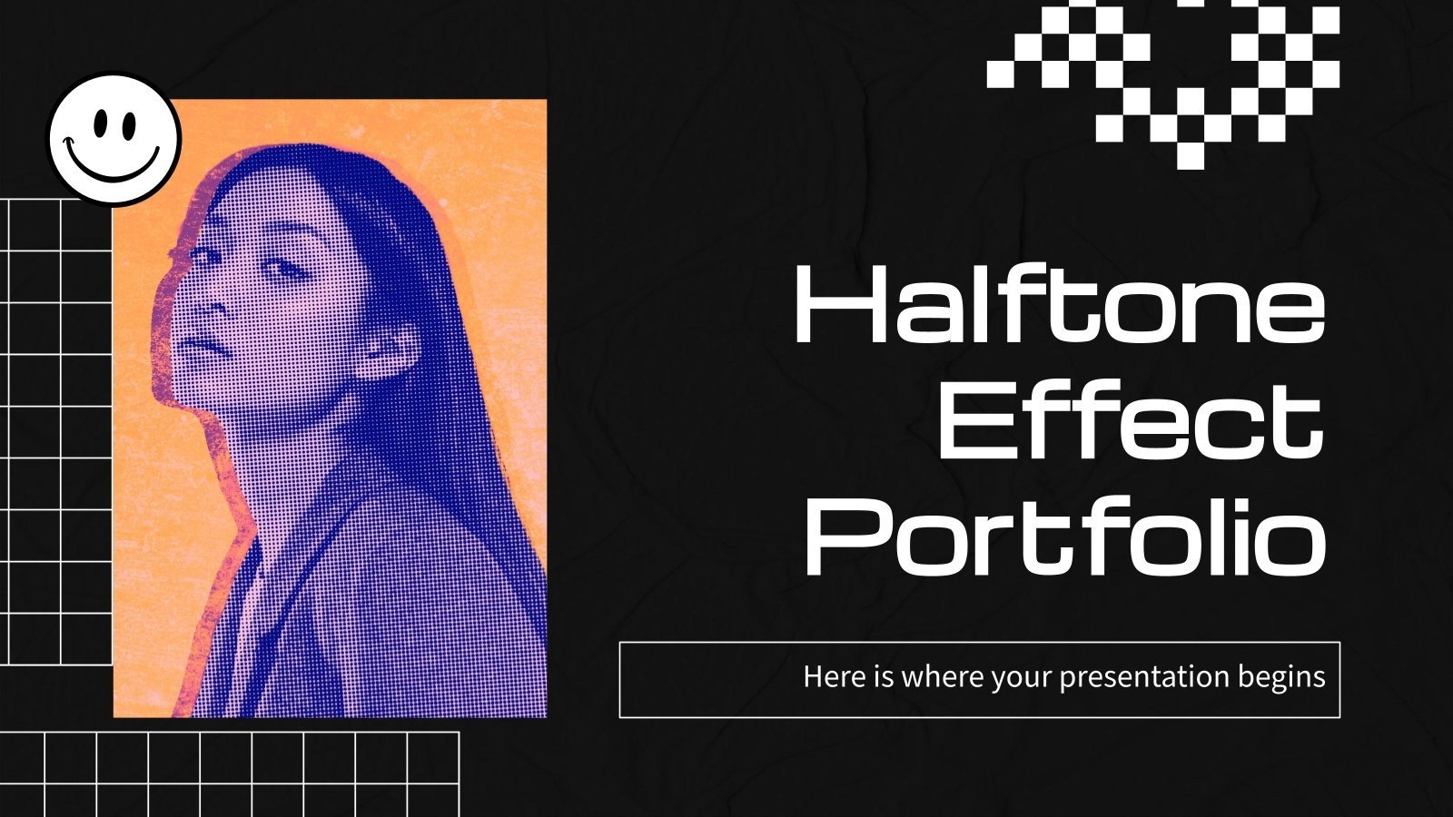 Halftone Effect Portfolio Presentation
