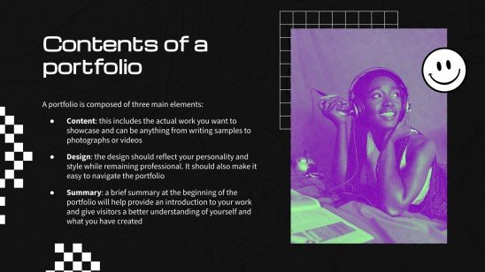 Halftone Effect Portfolio Presentation