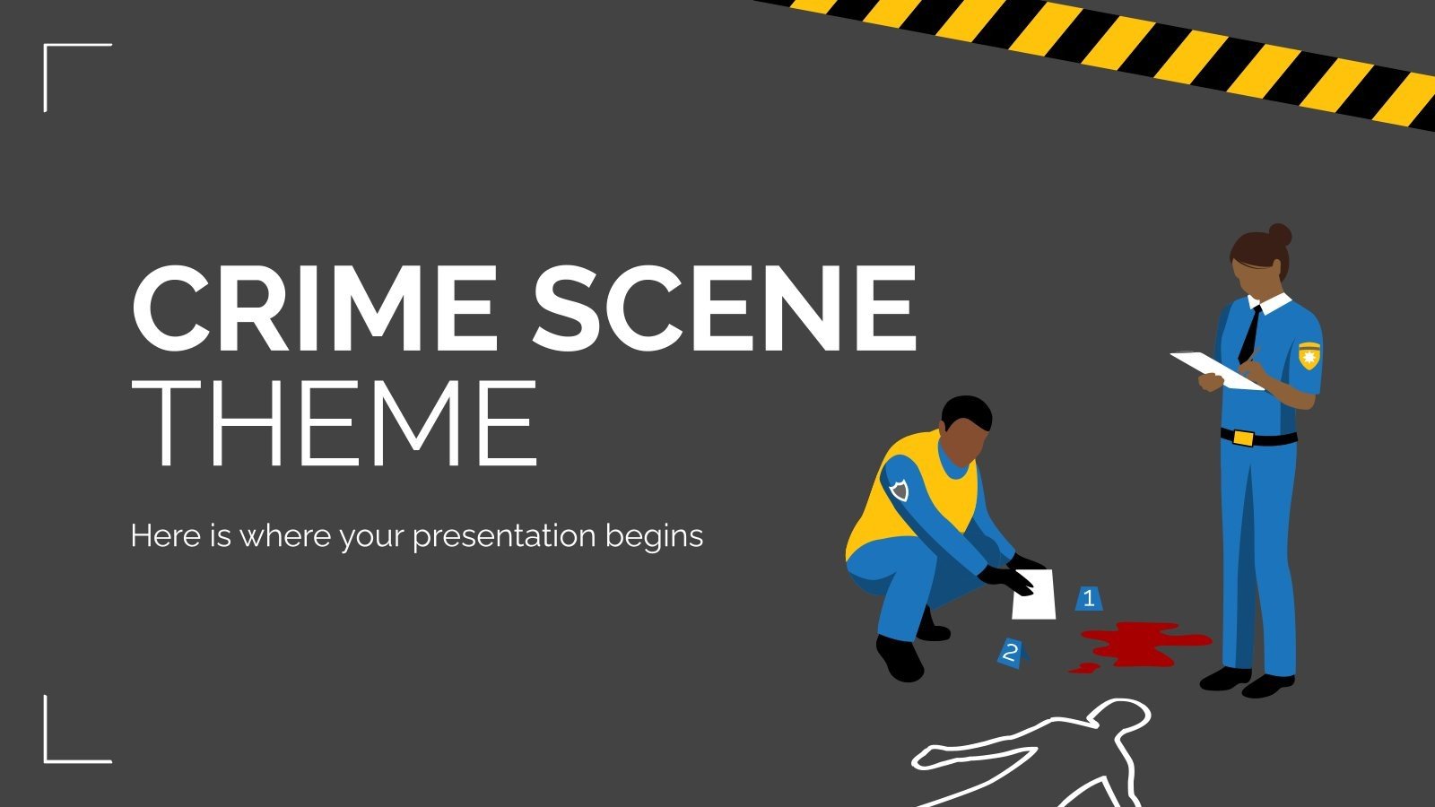 Tema de la escena del crimen | Google Slides y PowerPoint