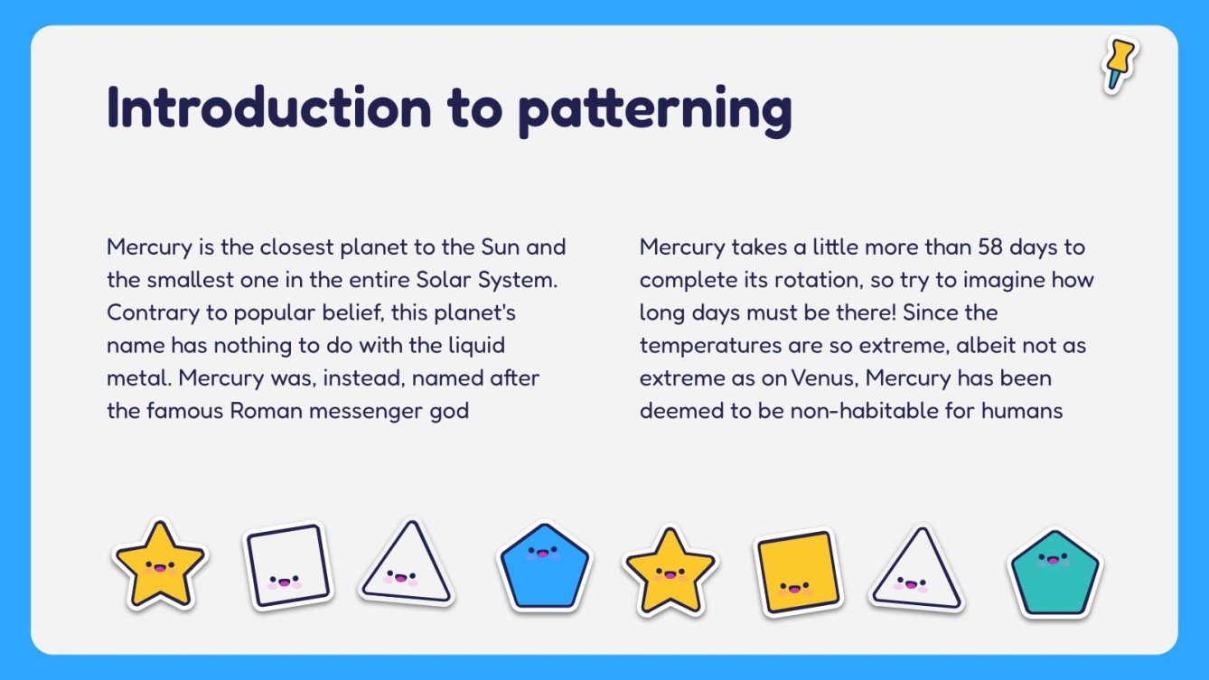 Patterning and Sequencing - Math - Pre-K