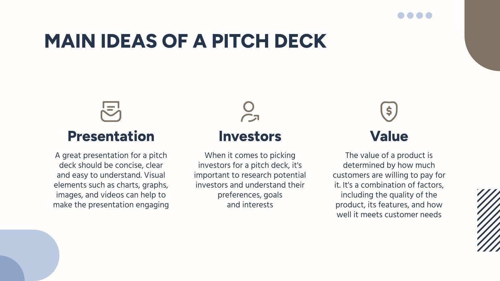 Presentación Pitch deck simple