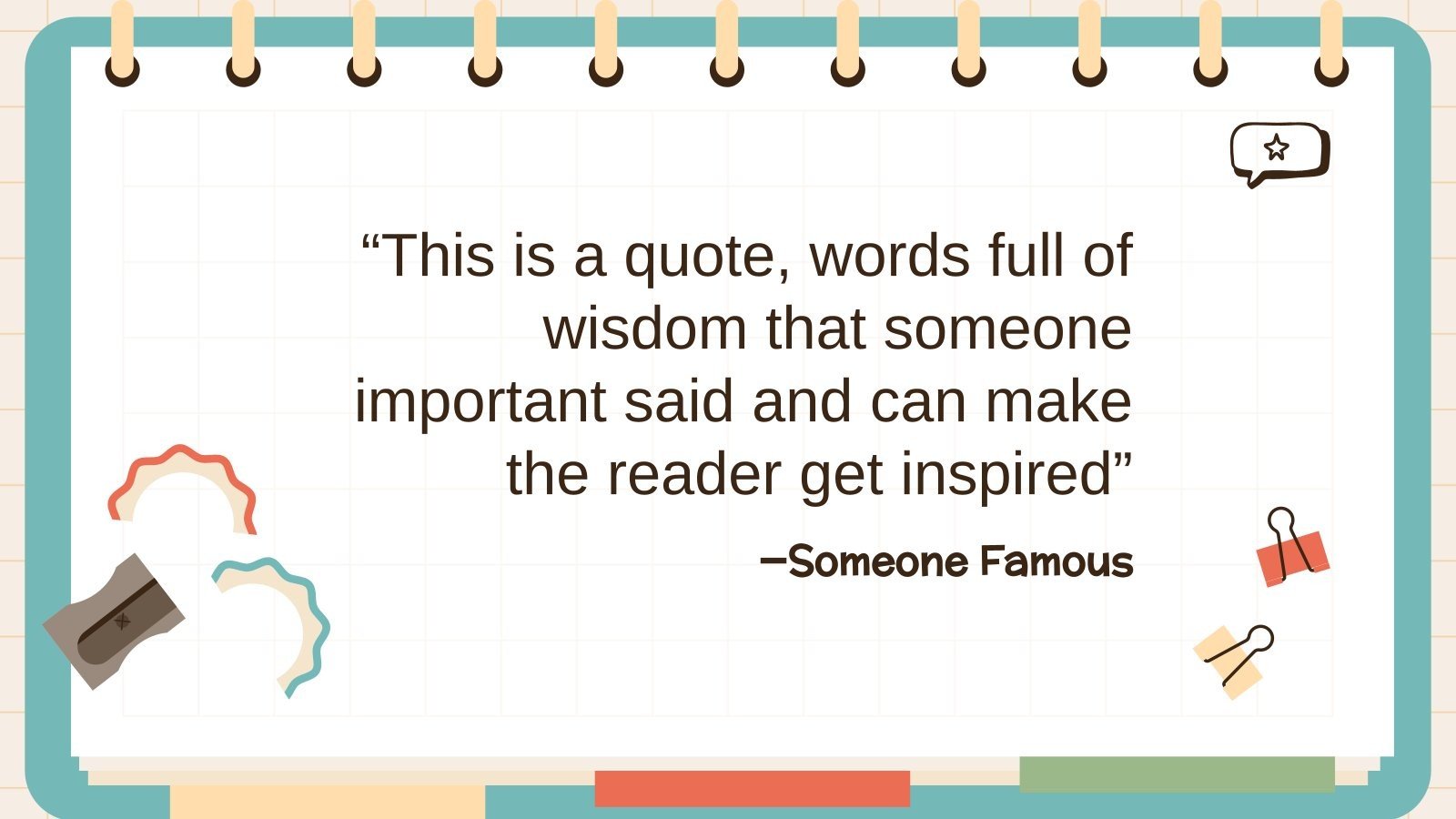 Creative Grid Notebook | Google Slides & PPT