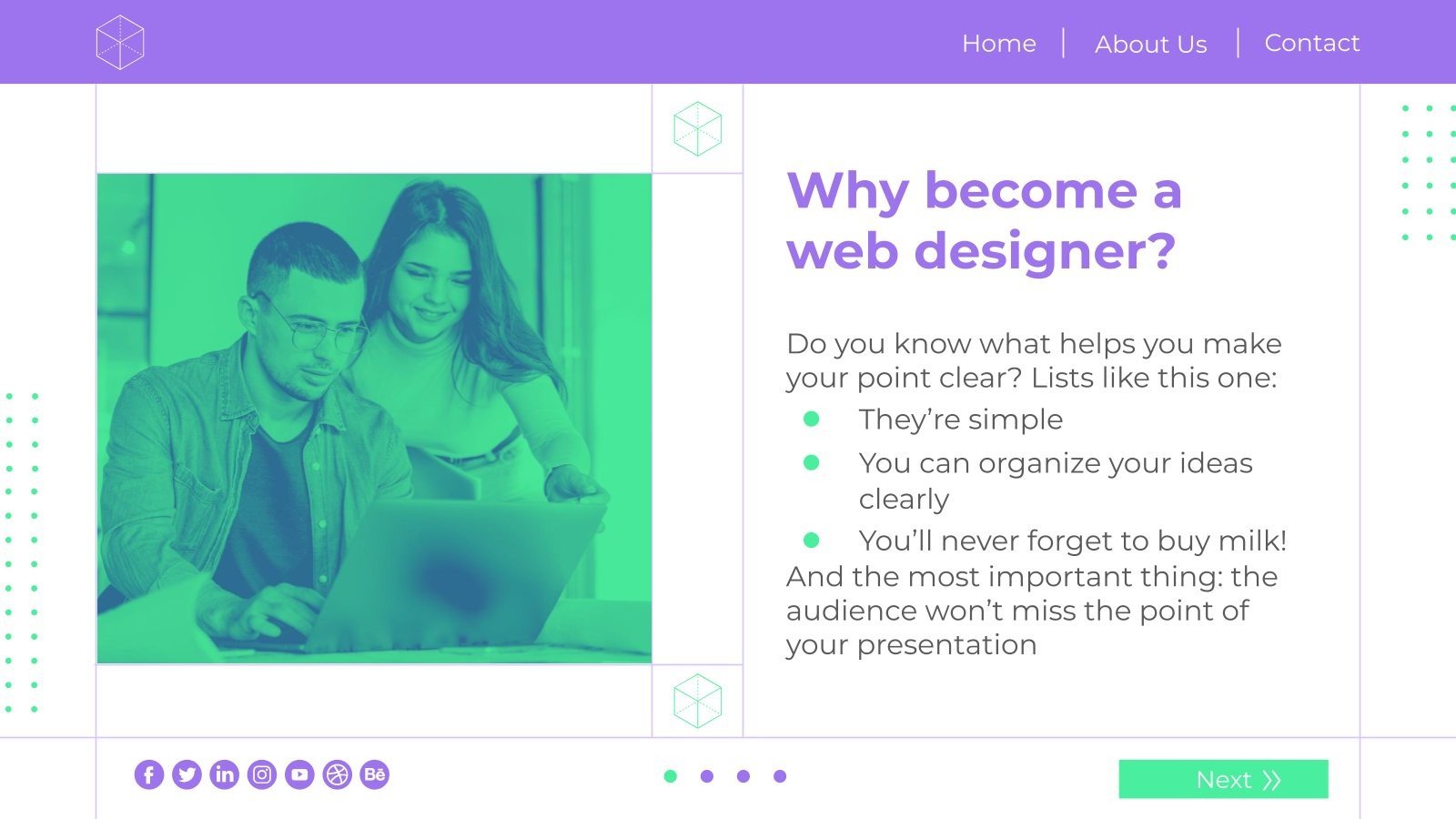 Dia do Web Designer | Modelo Google Slides e PowerPoint