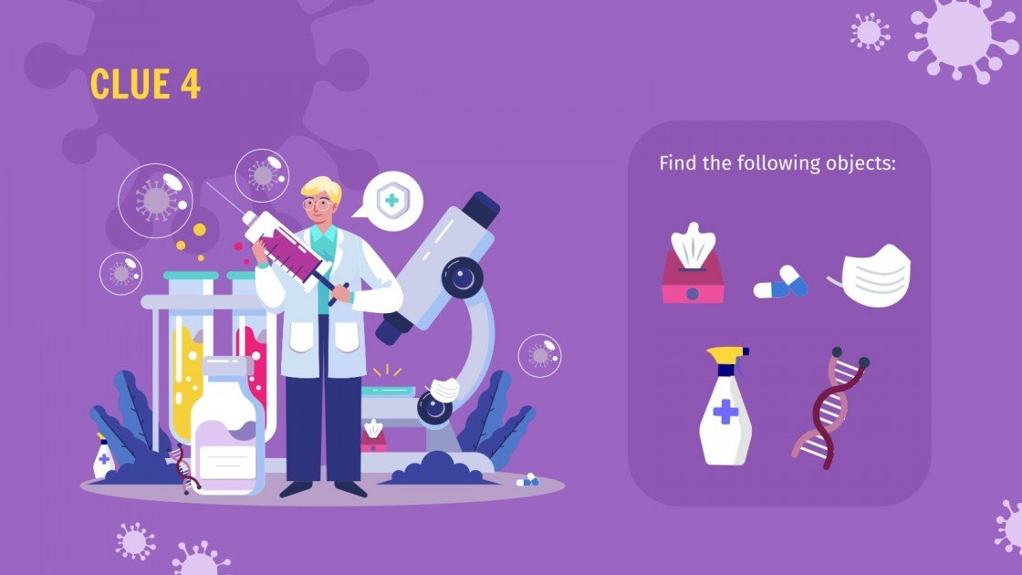 ¡Detén el virus! Escape room a Distancia | Google Slides