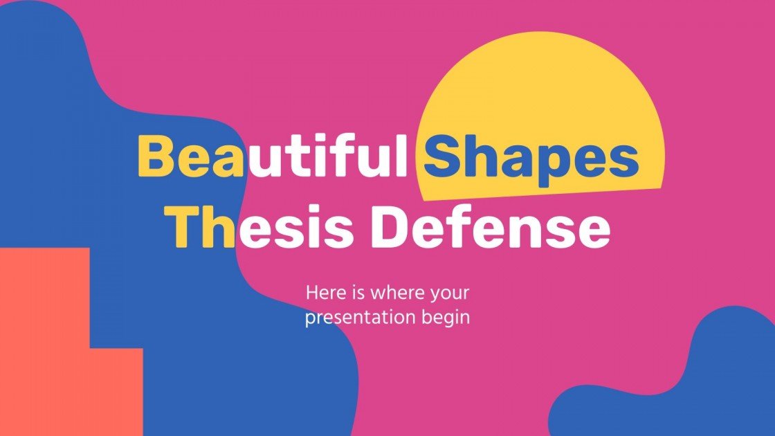 Beautiful Shapes Thesis Defense | Google Slides and PPT