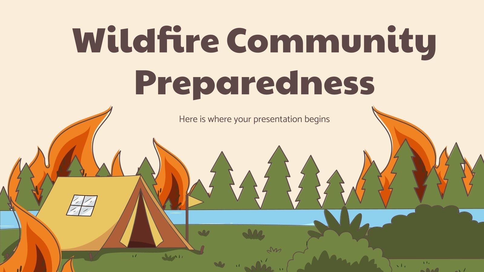 Wildfire Community Preparedness | Google Slides & PPT