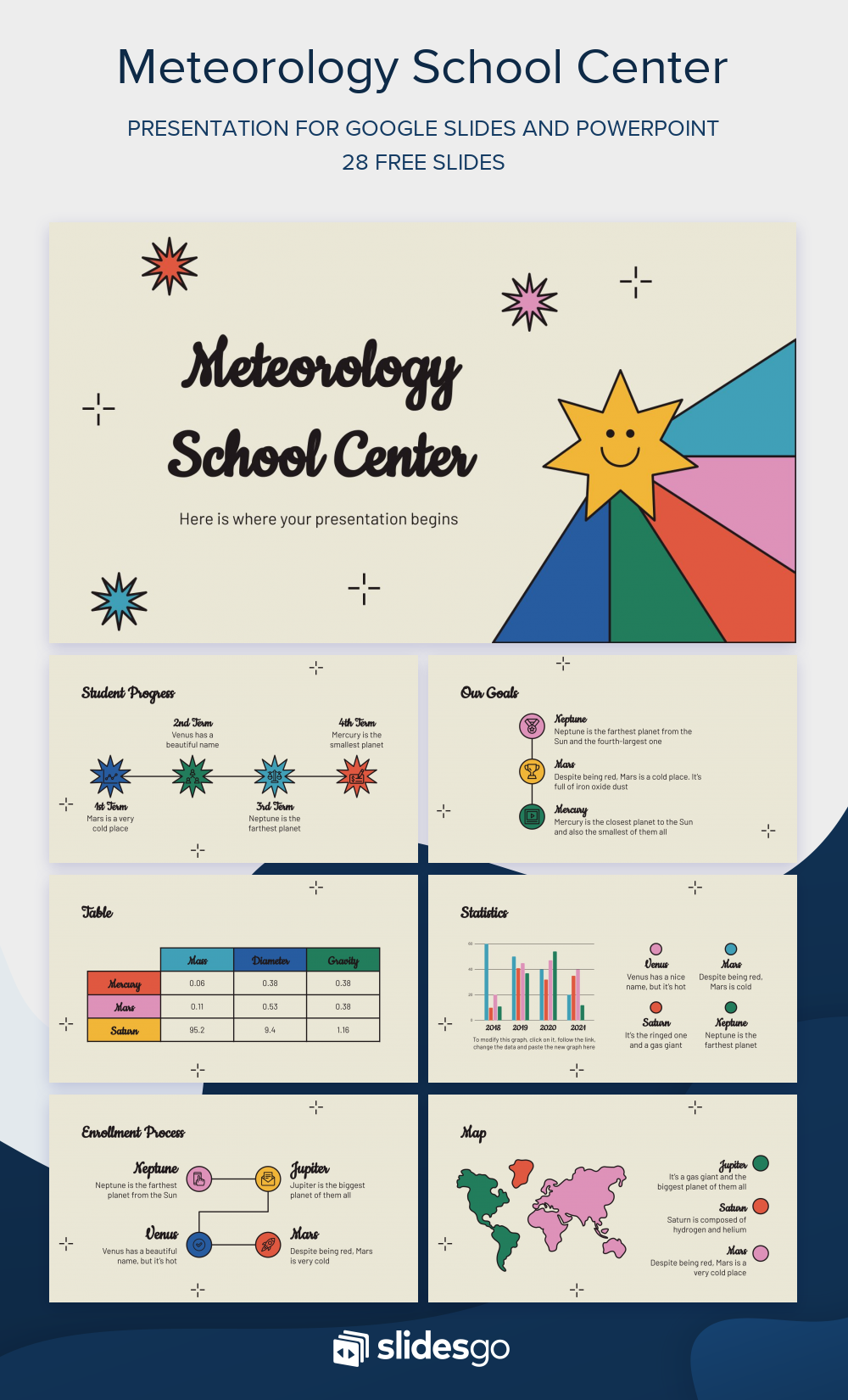 Meteorology School Center | Google Slides & PowerPoint template