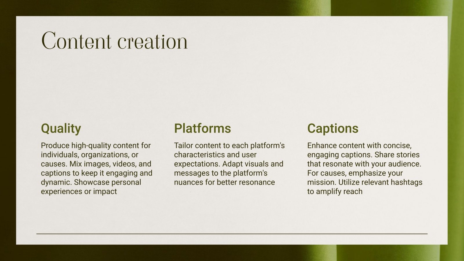 Fancy Fonts Style Social Media Strategy Presentation