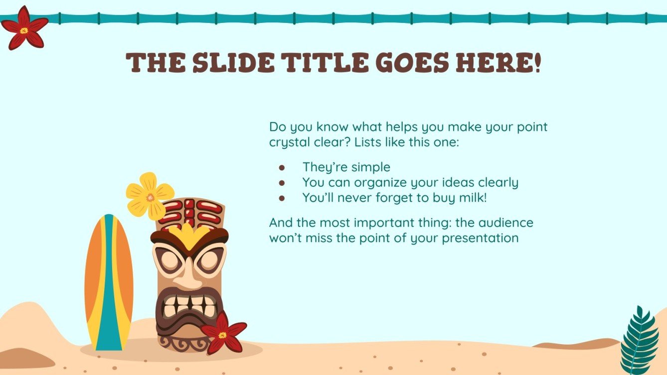Aloha Hawaii Theme | Google Slides & PPT
