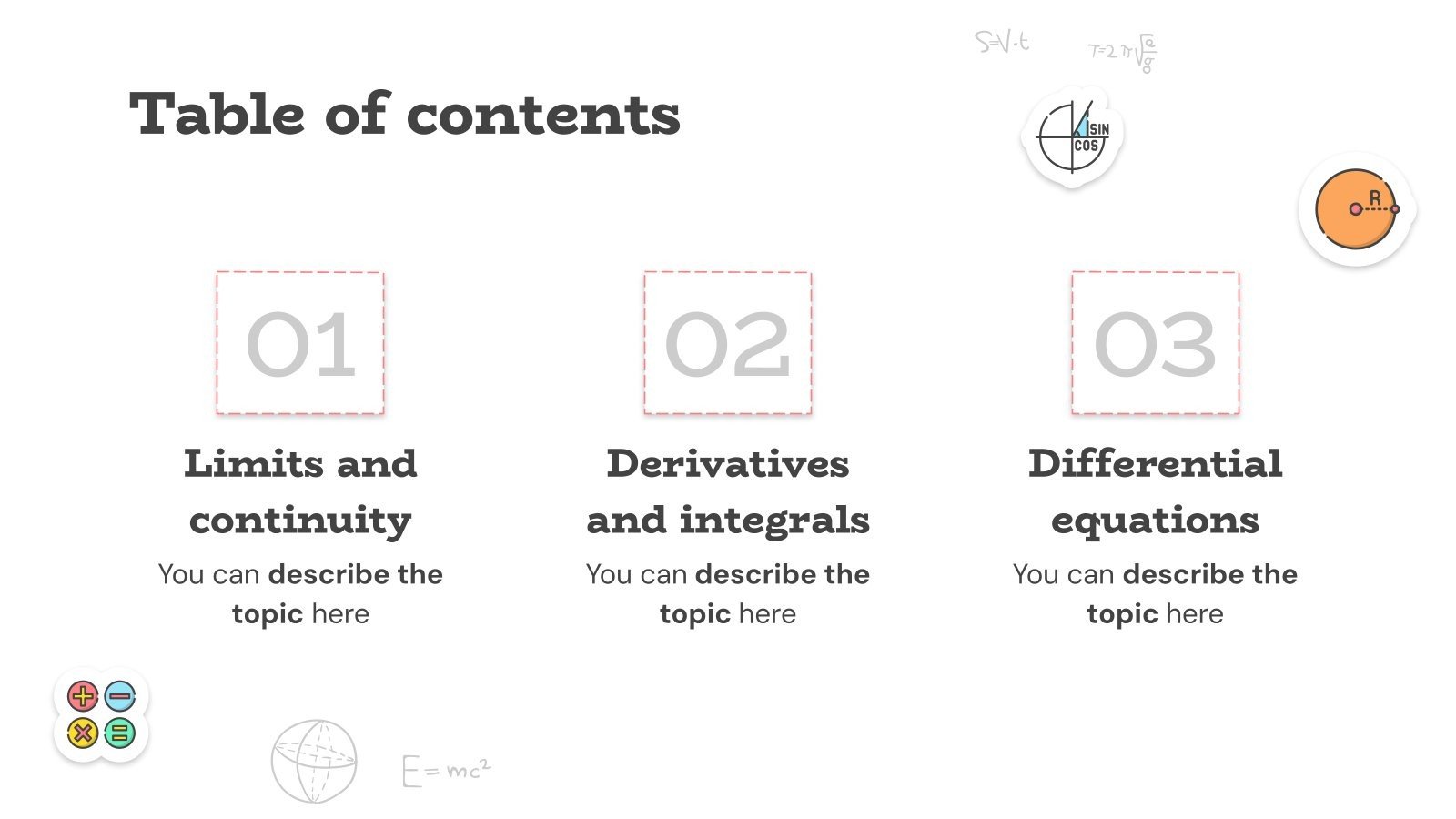 Advanced Calculus - Math - 12th Grade | Google Slides