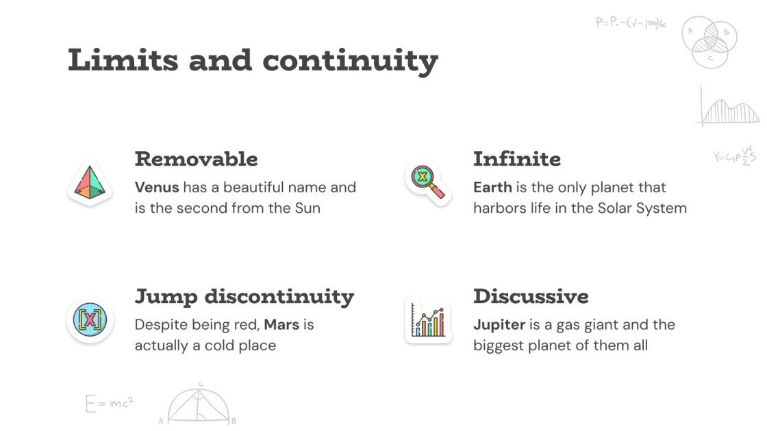 Advanced Calculus - Math - 12th Grade | Google Slides