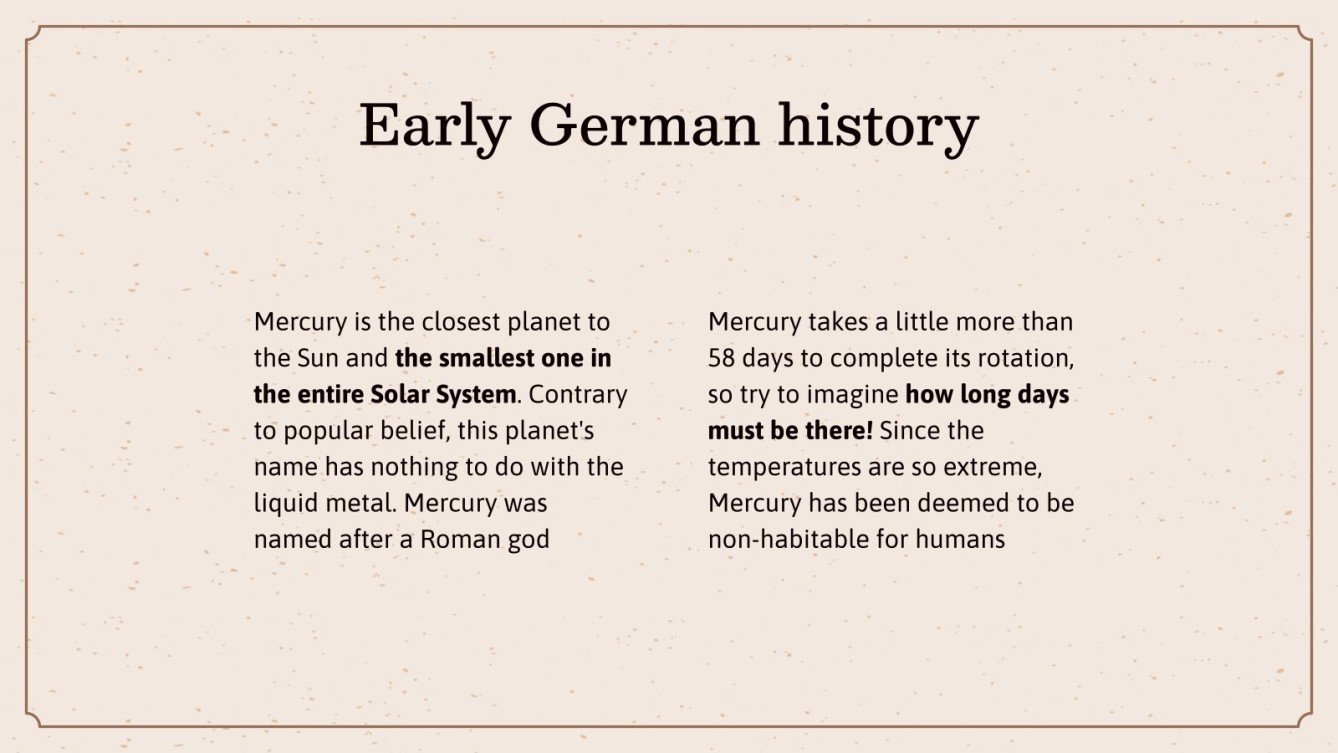 Historical Perspectives and Events - German