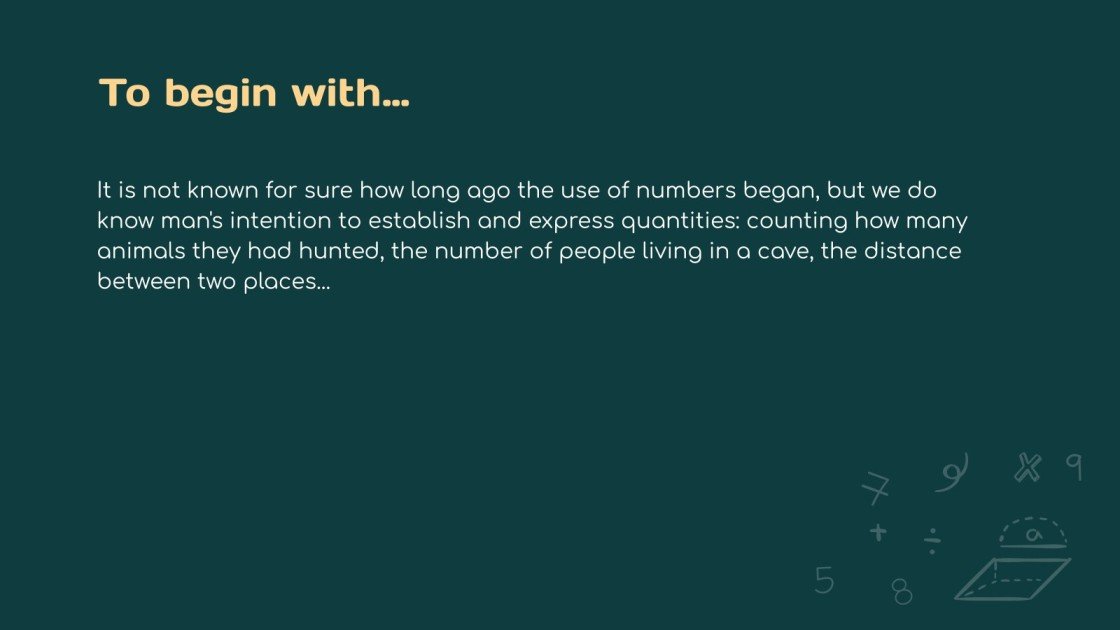 Discovering the Origin of the Numbering System