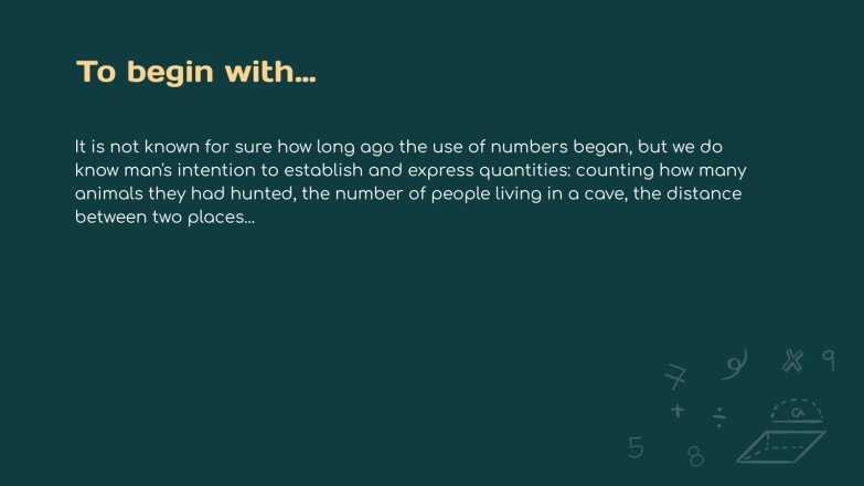 Discovering the Origin of the Numbering System