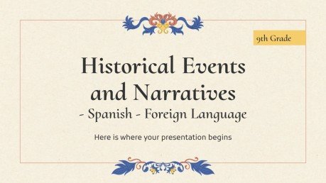 Historical Events and Narratives - Spanish - 9th Grade
