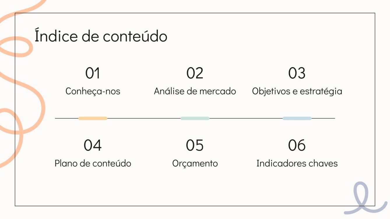 Squiggle Pastel Pattern Marketing Plan Presentation