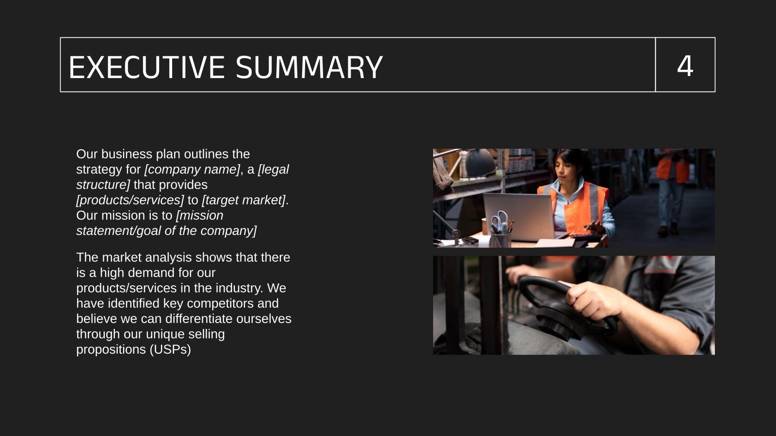 Import Export Business Plan Presentation