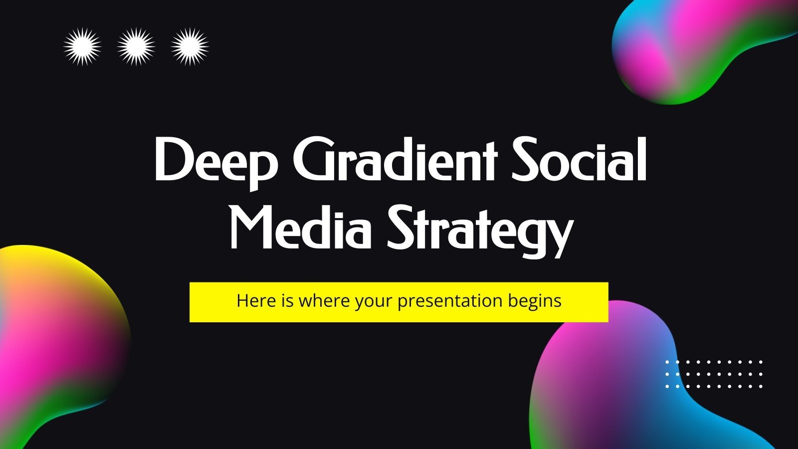 Deep Gradient Social Media Strategy Presentation