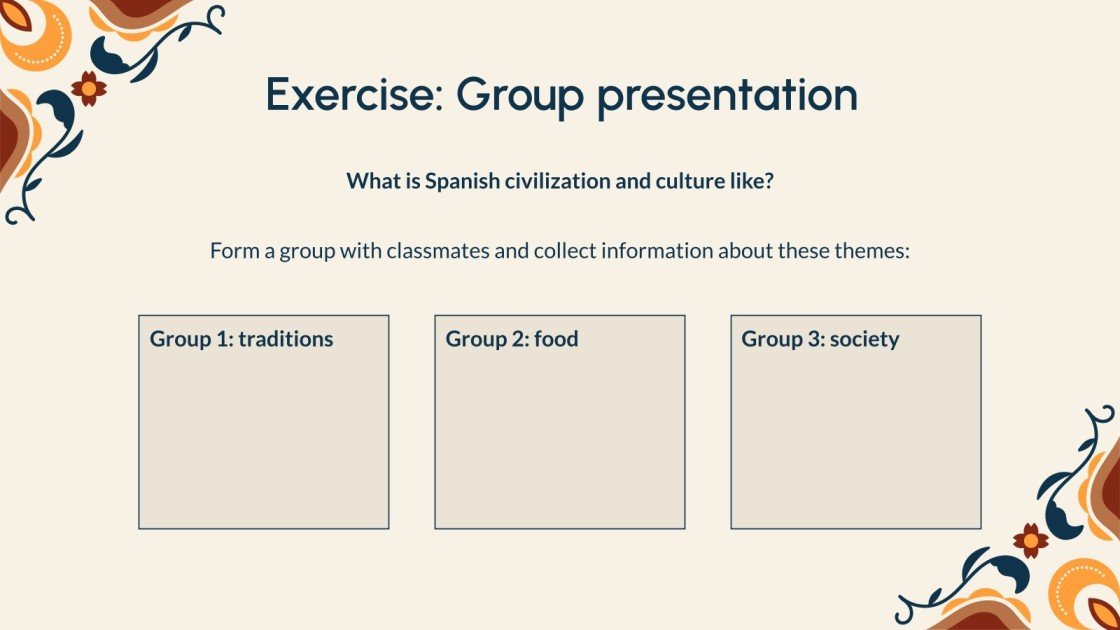 Spanish Culture and Civilization | Google Slides & PPT