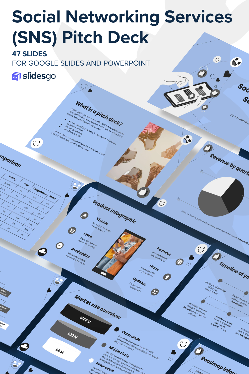 Social Networking Services (SNS) Pitch Deck Presentation