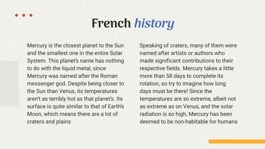 Historical Events and Narratives - French - 9th Grade