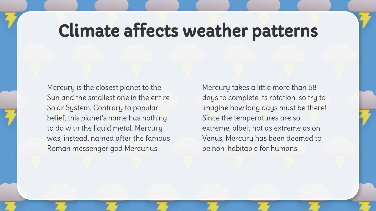 Climate and Weather Patterns - Earth Science - 12th Grade