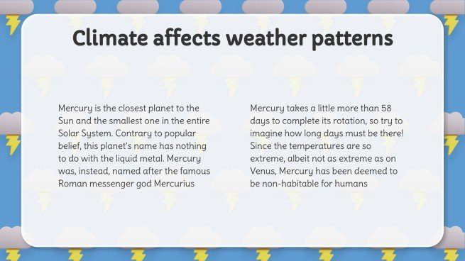 Climate and Weather Patterns - Earth Science - 12th Grade