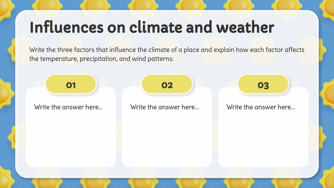 Climate and Weather Patterns - Earth Science - 12th Grade
