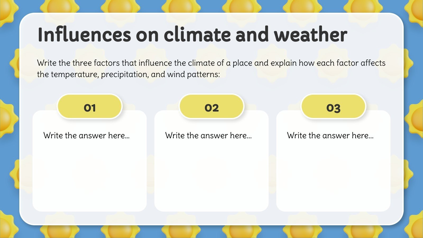 Climate and Weather Patterns - Earth Science - 12th Grade