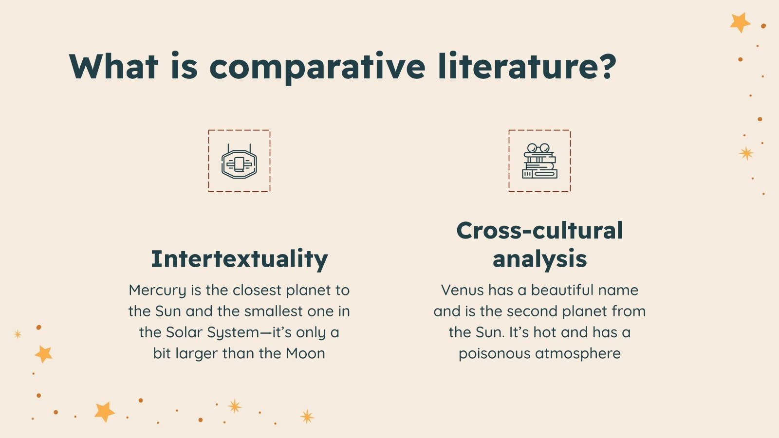 Comparative Literature and World Texts - 12th Grade