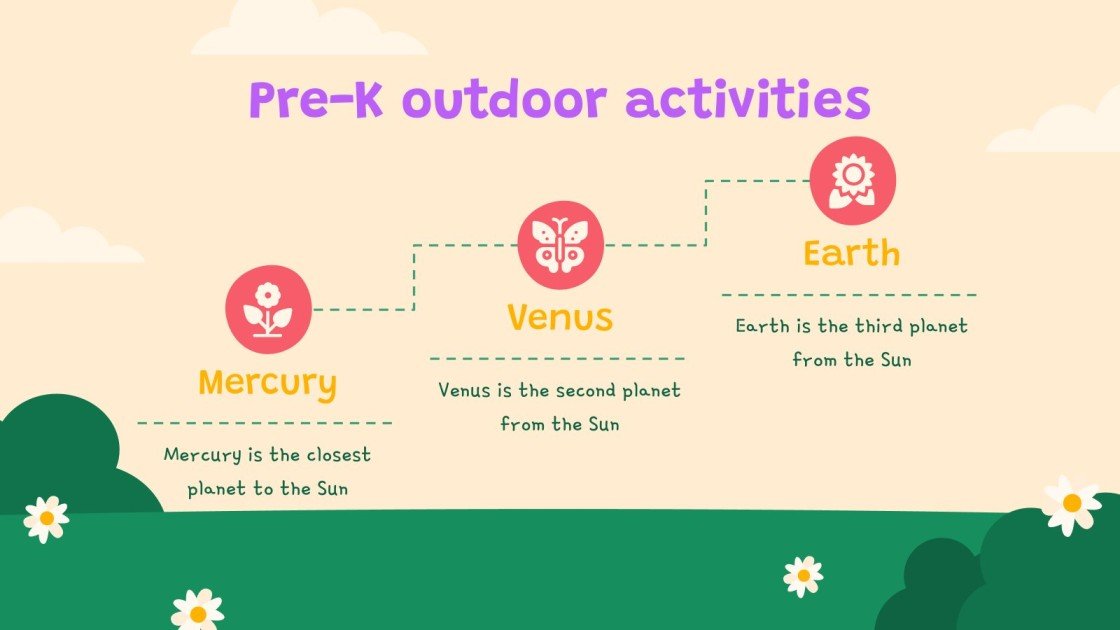 Pre-K Outdoor Activities Infographics | Google Slides & PPT