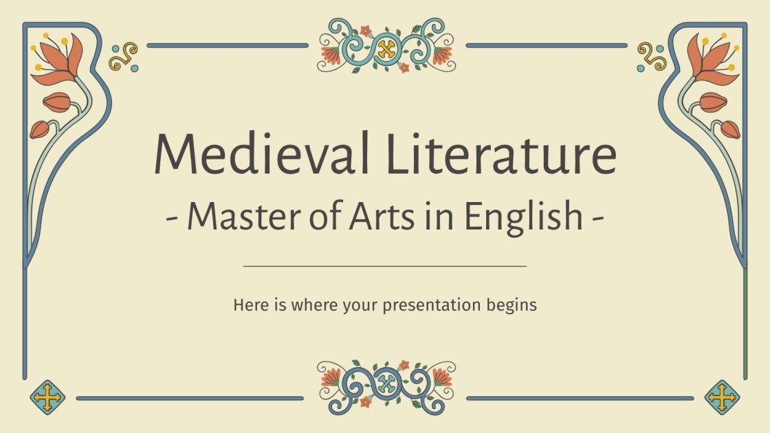 Plantillas de temática medieval para Google Slides y PowerPoint