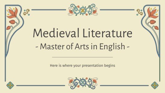 Plantillas de temática medieval para Google Slides y PowerPoint