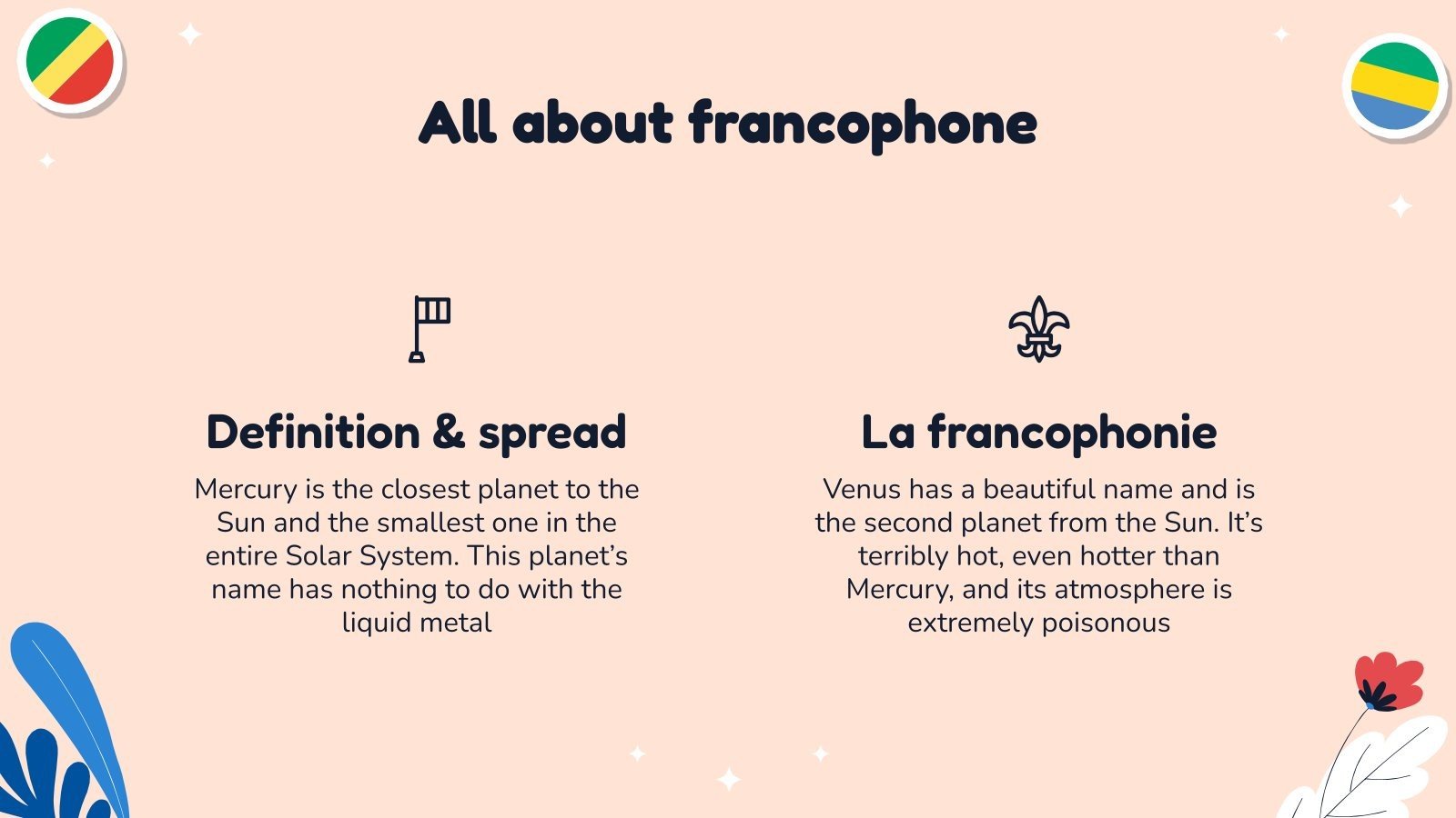 Countries, Nationalities, and Languages - French - 6th Grade
