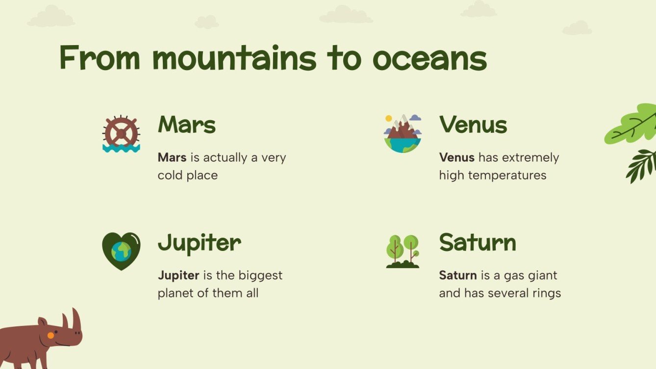 Earth and Its Resources - Pre-K | Google Slides & PPT