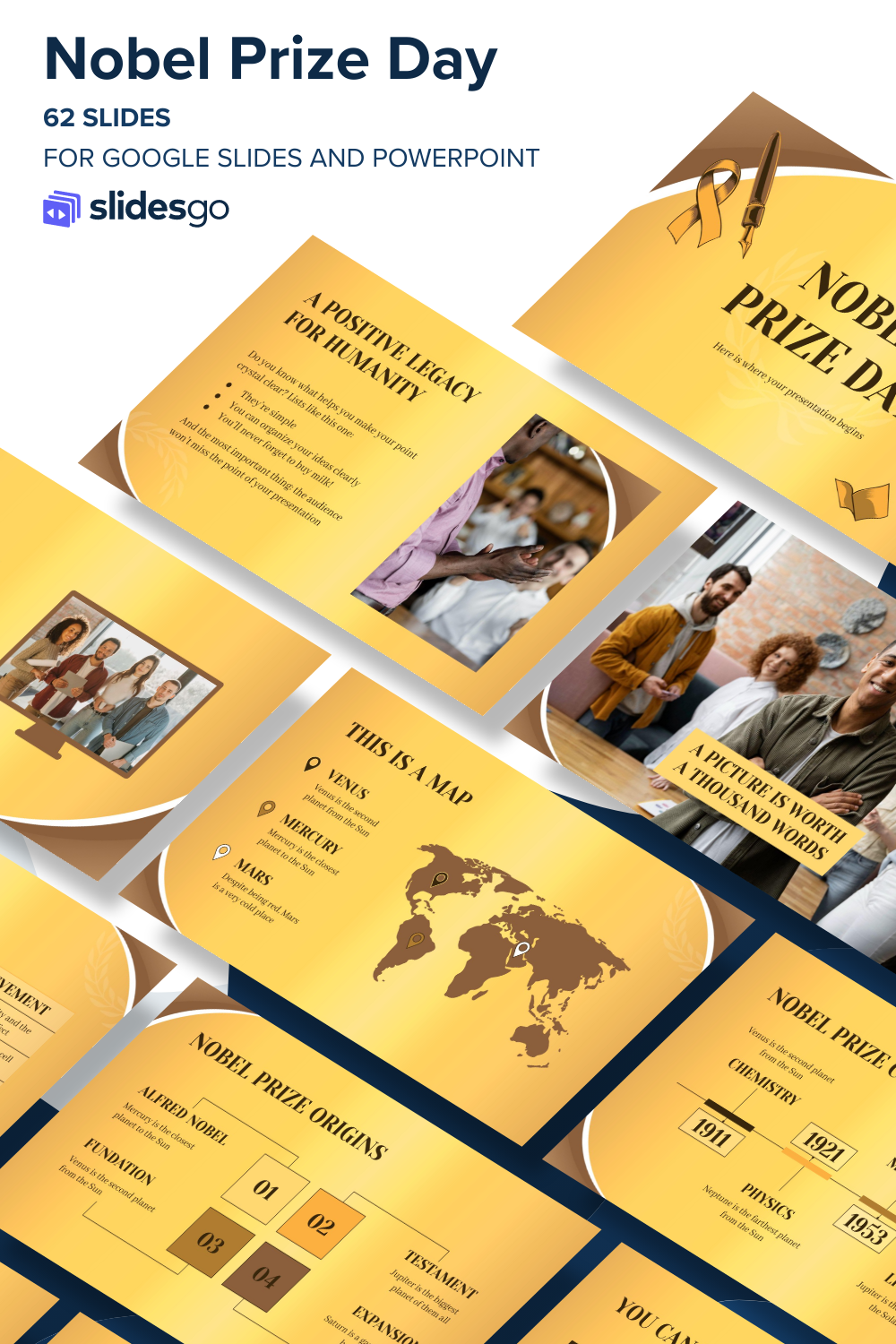 Nobel Prize Day | Google Slides & PowerPoint template