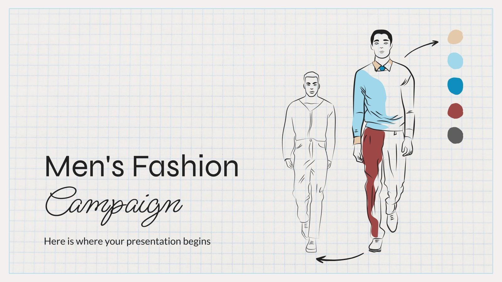Men's Fashion Campaign | Google Slides & PPT