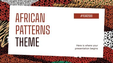 Tema com padrões africanos | Google Slides e PowerPoint