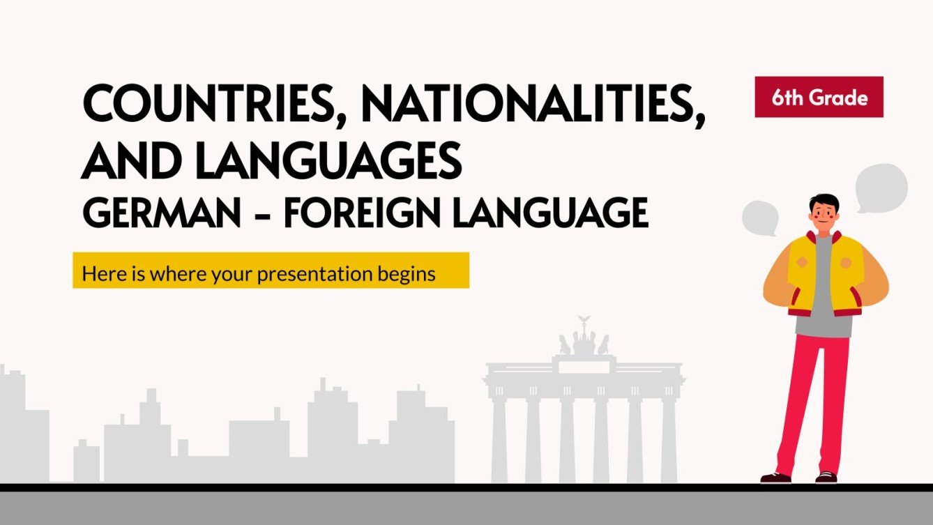 Countries, Nationalities, and Languages - German