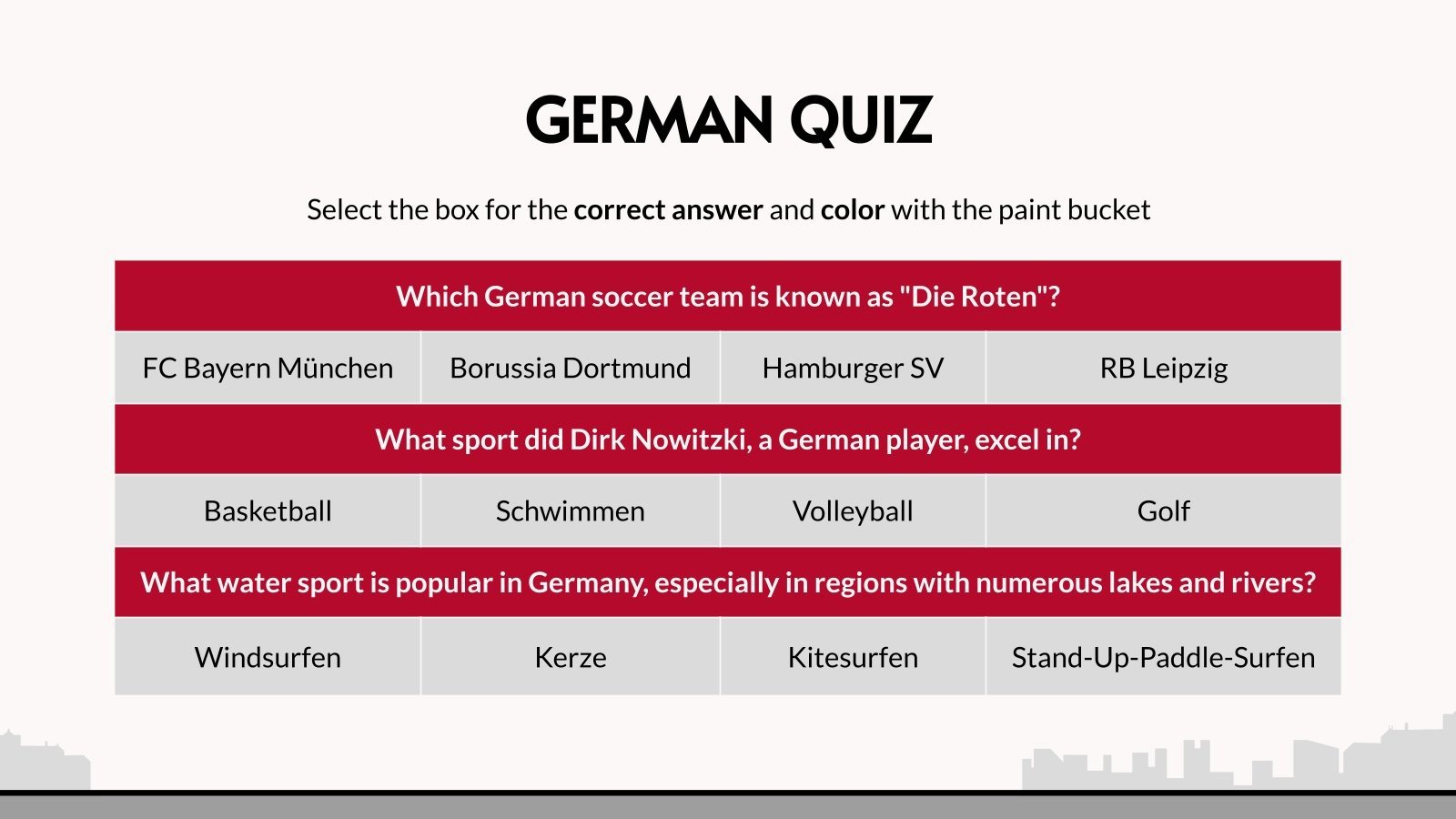 Countries, Nationalities, and Languages - German