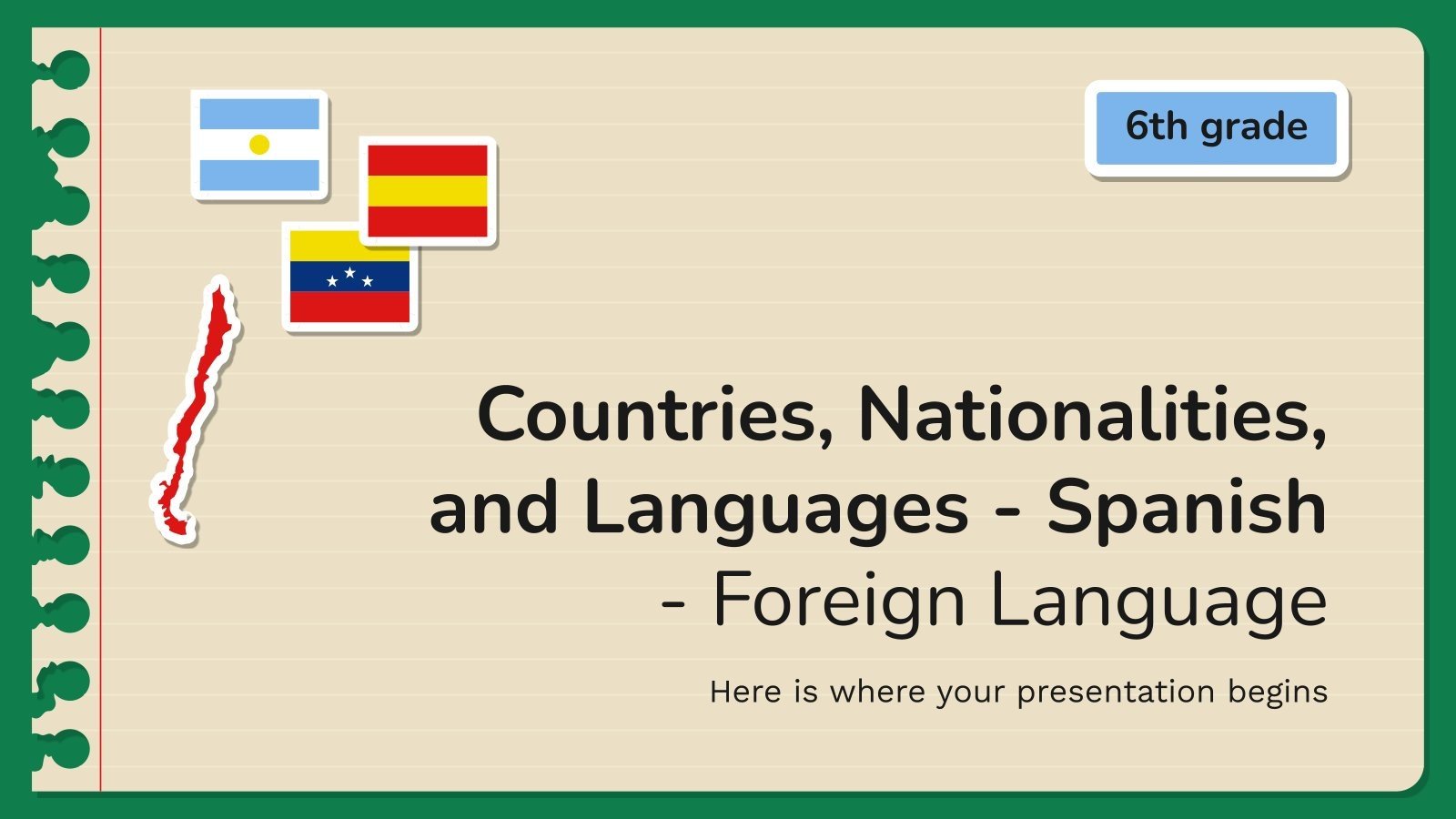 Countries, Nationalities, and Languages - Spanish
