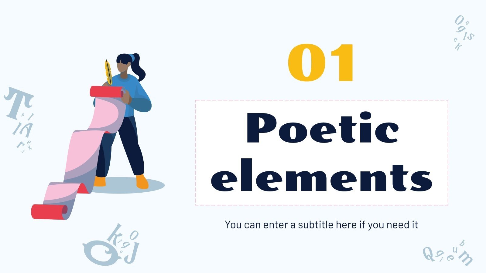 Poetry Analysis - Language Arts | Google Slides & PowerPoint