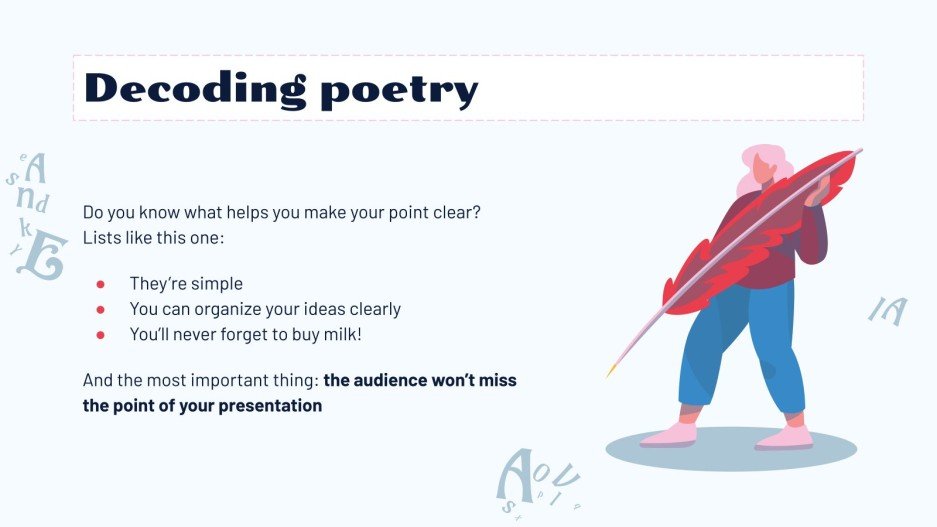 Poetry Analysis - Language Arts | Google Slides & PowerPoint