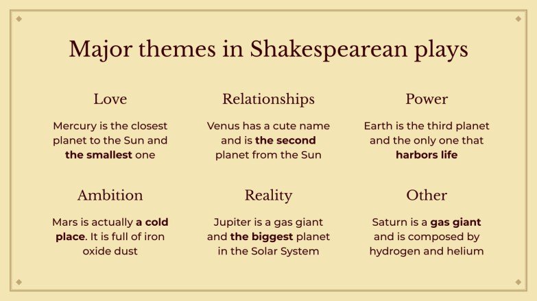 Shakespearean Literature - Language Arts - 11th Grade