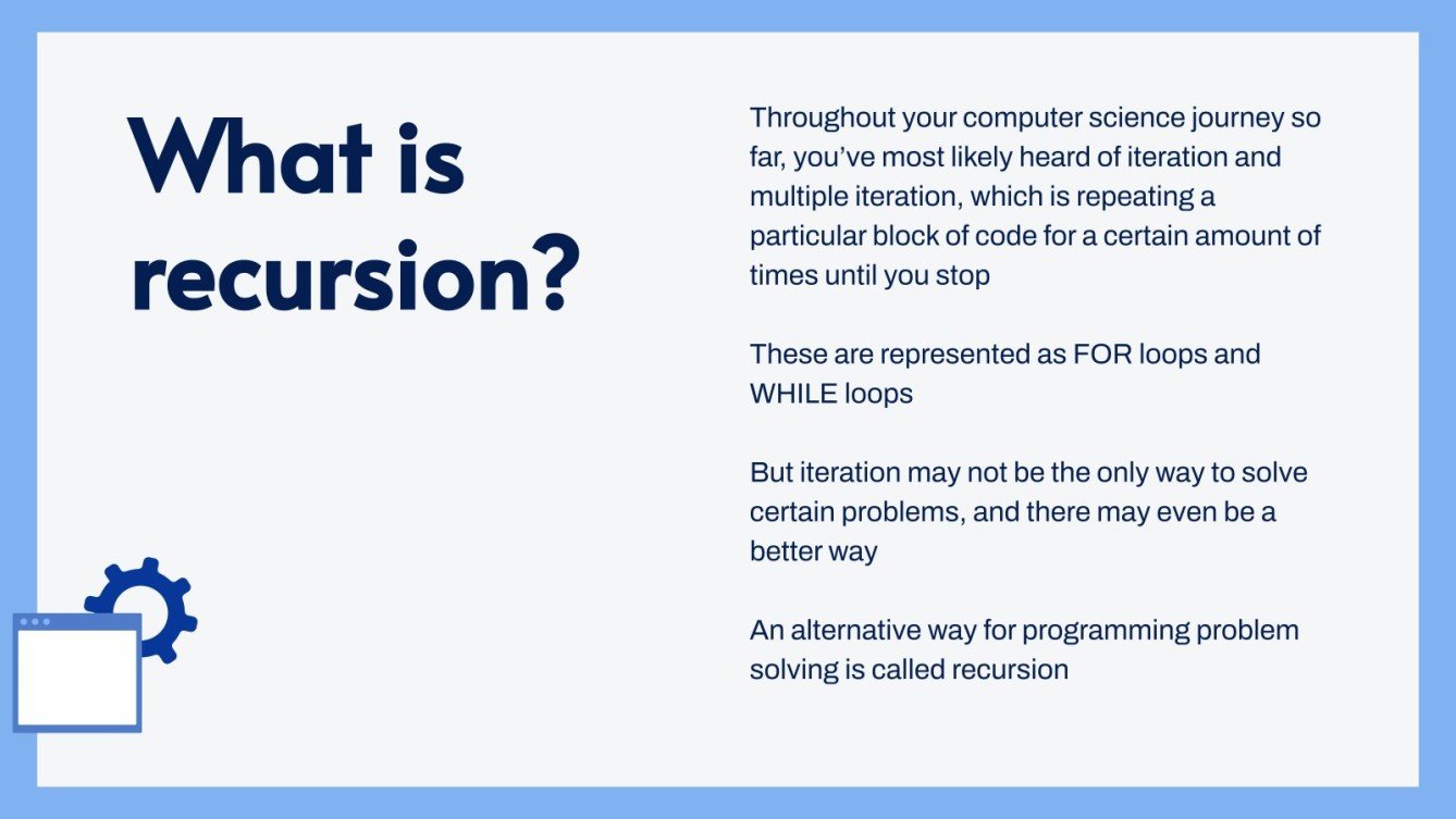 Intro to Recursion | Google Slides & PowerPoint