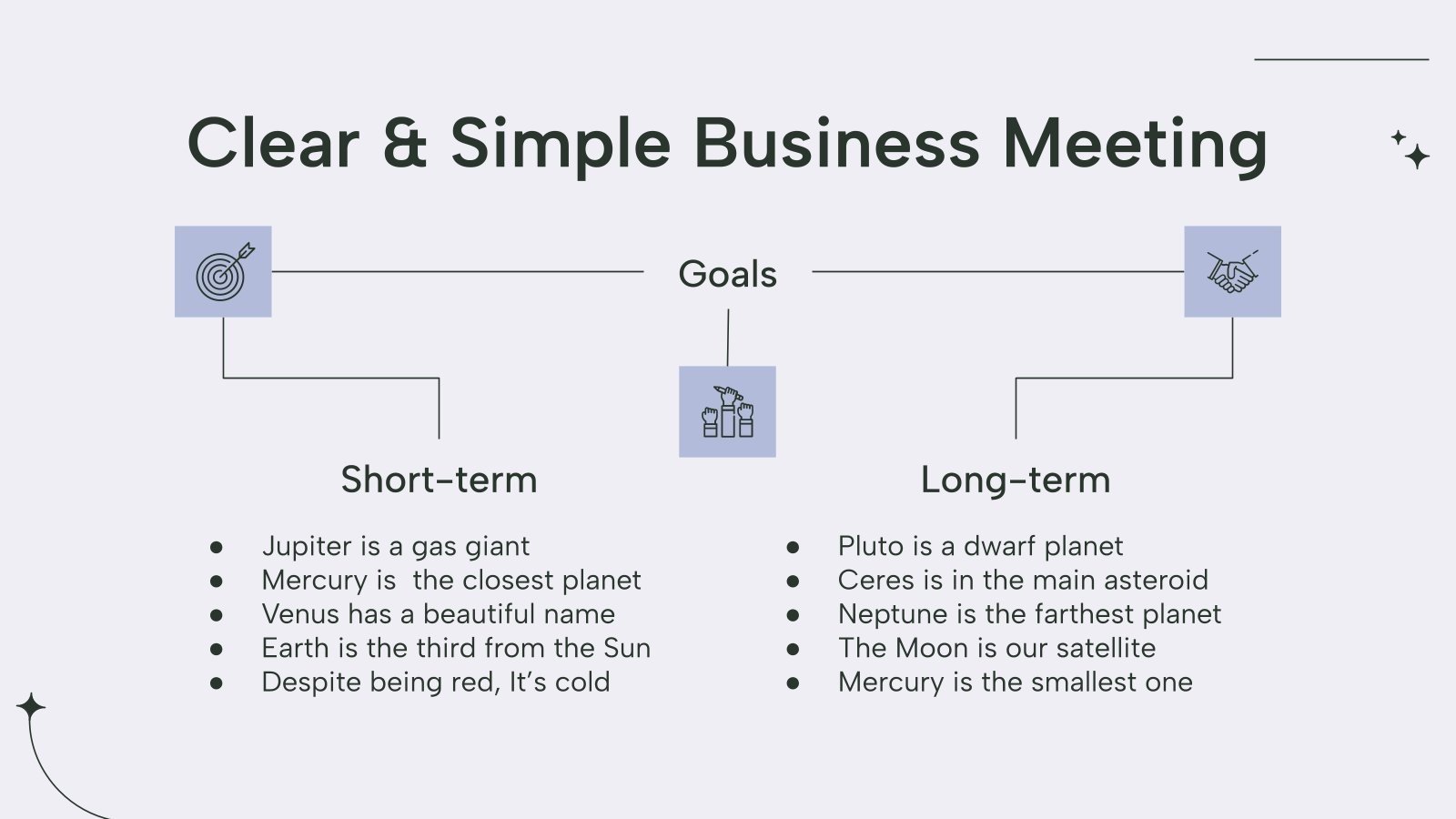 Clear & Simple Business Meeting Infographics | Google Slides