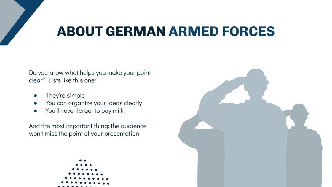 German Armed Forces in Security | Google Slides & PPT