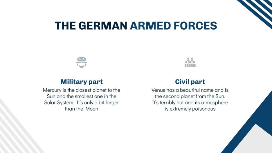 German Armed Forces in Security | Google Slides & PPT